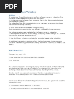 SAP Foreign Currency Revaluation Guide | PDF | Revaluation | Exchange Rate