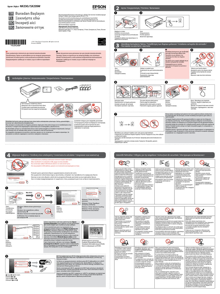 Epson sx235w User Guide | PDF