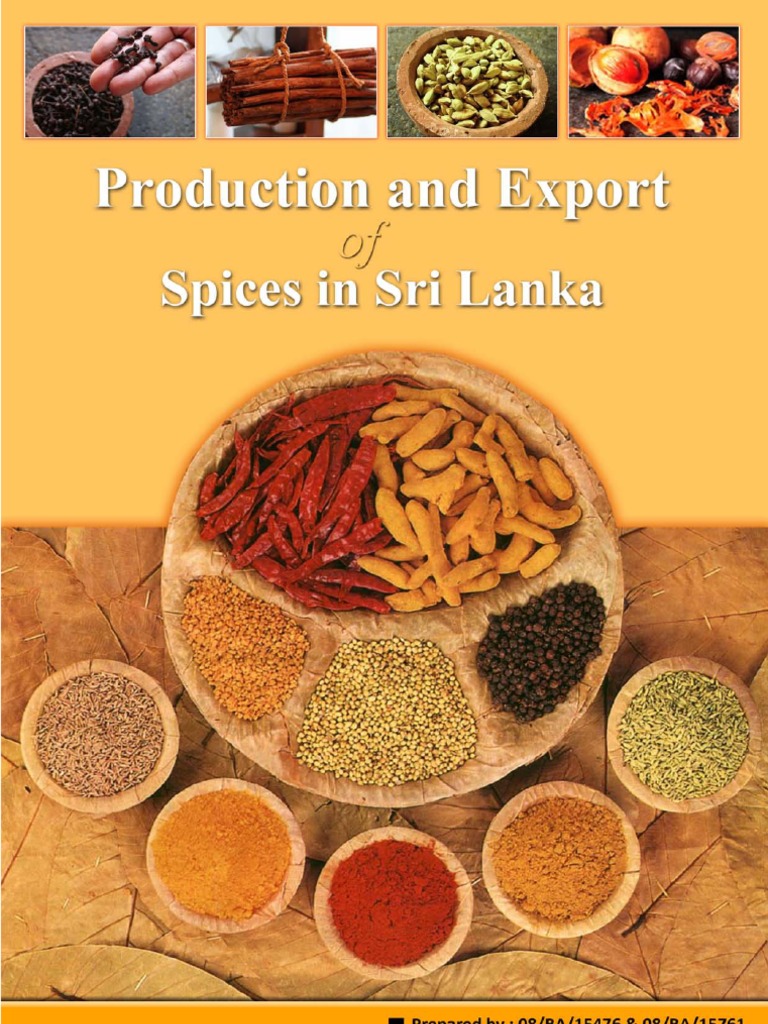 Production & Export of Spices in Sri Lanka | PDF | Nutmeg | Spice