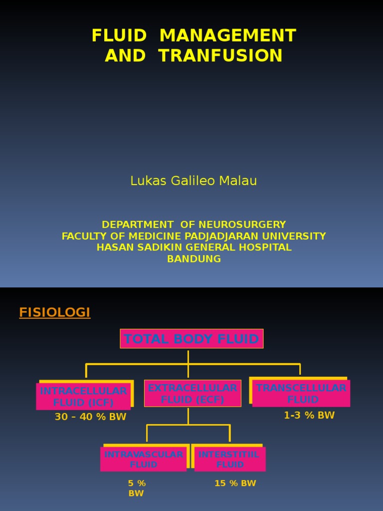 Fluid Management and Transfusion Guide | PDF