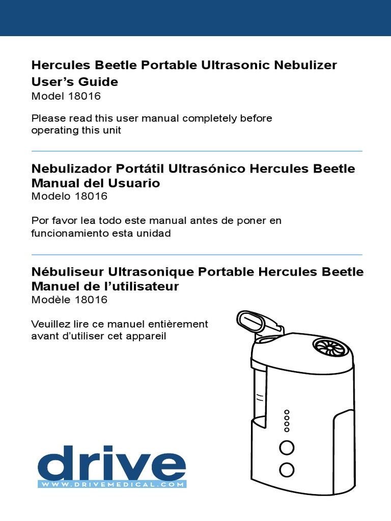 Hercules Beetle Nebulizer User Manual | PDF | Prescription Drugs | Tanks