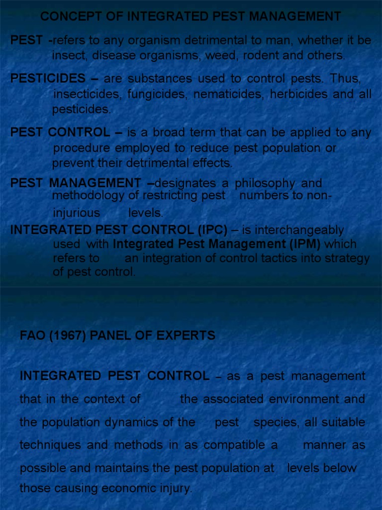 Concept On IPM | PDF | Biological Pest Control | Pesticide