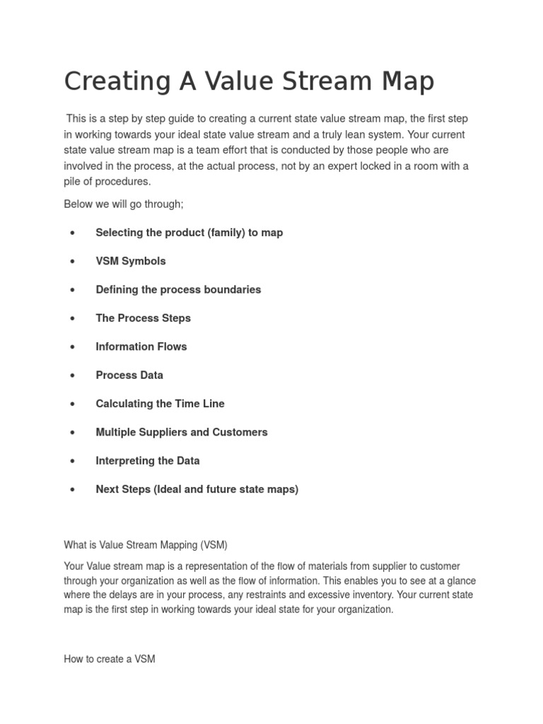 vsm | Inventory | Supply Chain | Free 30-day Trial | Scribd