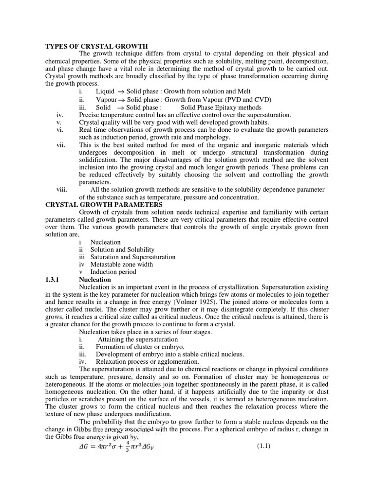 Solution Growth and Gel Method | PDF | Crystallization | Solubility