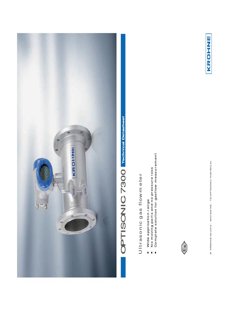 Catalogo Optisonic 7300 | PDF | Flow Measurement | Natural Gas