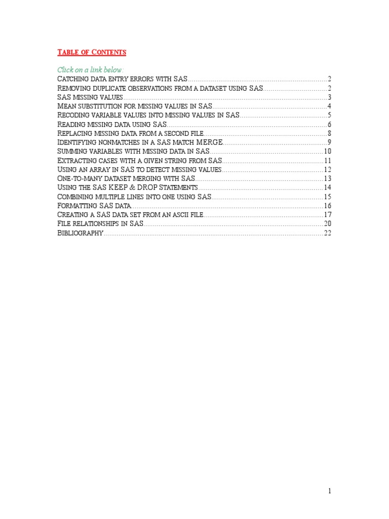 Very Good Examples SAS Before Interview | PDF | Sas (Software) | Variable (Computer Science)