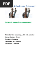 CSEC Electrical & ElectronicTechnology SBA Form Guidelines | PDF ...