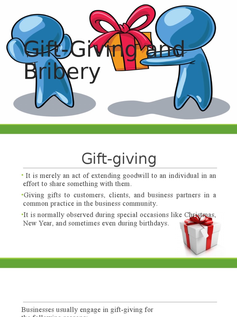 Ethics of Gift-Giving vs. Bribery | PDF | Bribery | Government