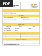 Journey Management Plan Template (A374101) | PDF | Vehicles | Risk
