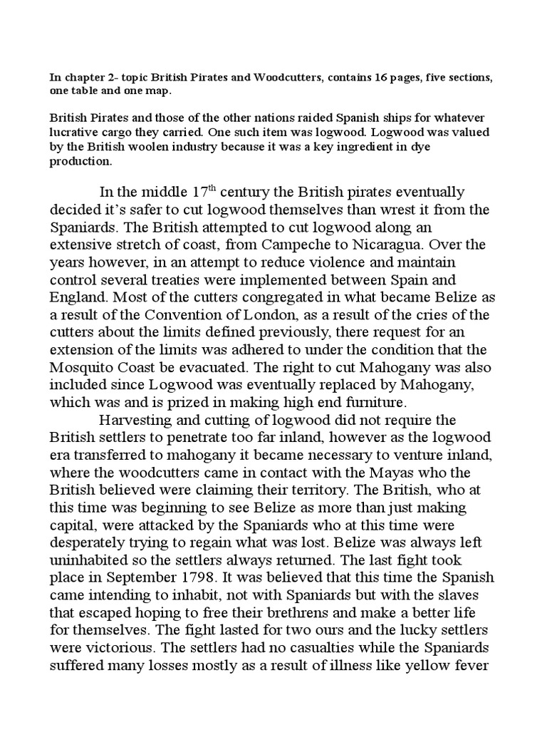 Summary of The 13 Chapters of A Hisory of Belize-1 | PDF | Belize ...