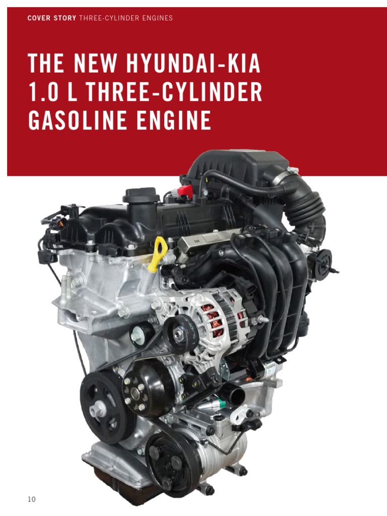 VHe New Hyundai-Kia 1,0 L Three-Cylinder Gasoline Engine | Engines | Piston