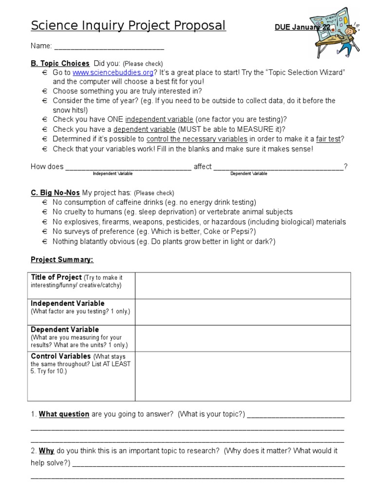 Science Inquiry Project Guidelines | PDF | Career & Growth | Social Science