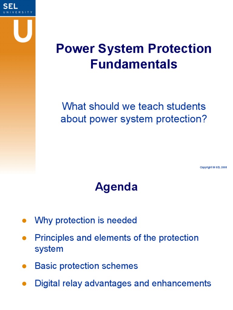 Power System Protection Fundamental | PDF | Electric Power System ...