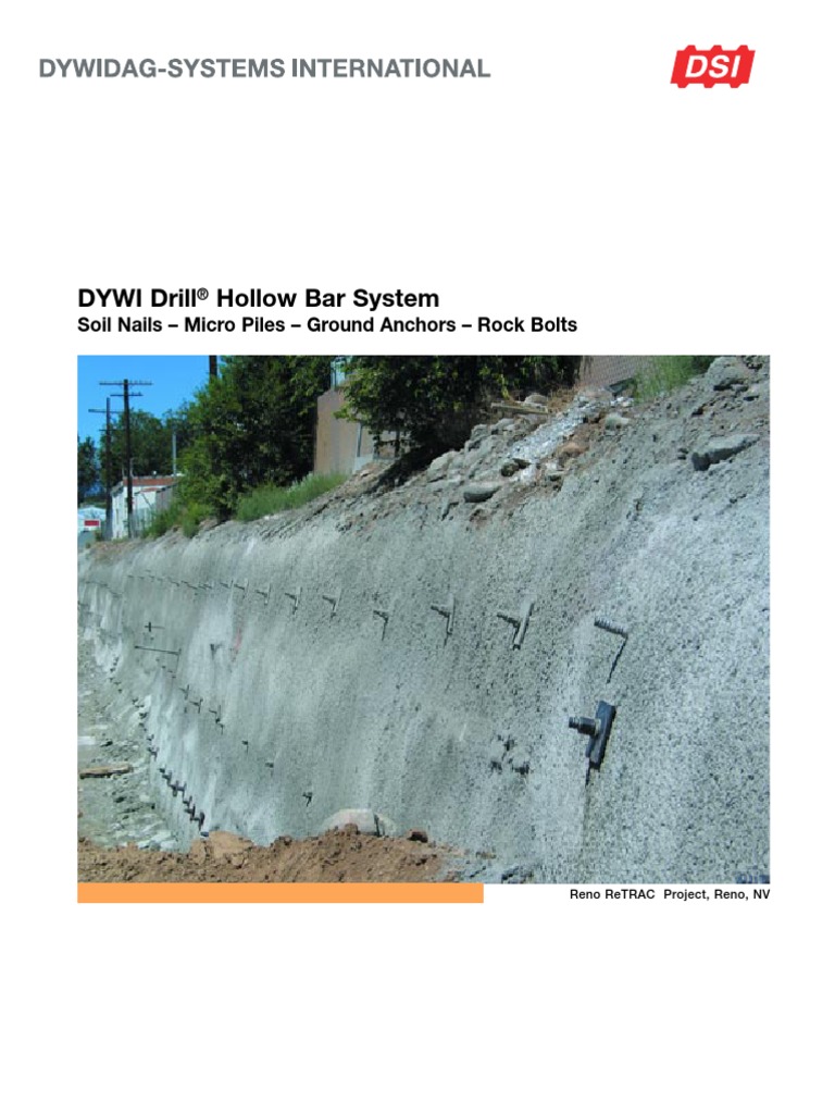 DSI-USA DYWI Drill Hollow Bar System en | PDF | Deep Foundation ...