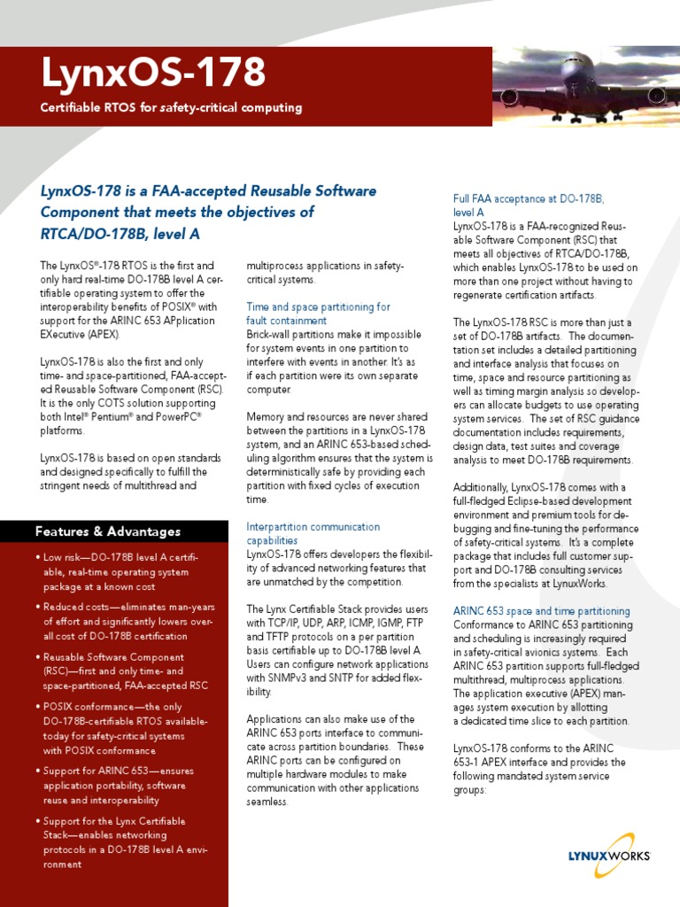 LynxOS-178 | Operating System | System Software