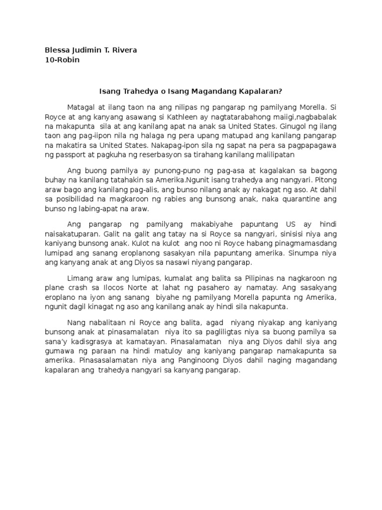 Example Anekdota Filipino | PDF