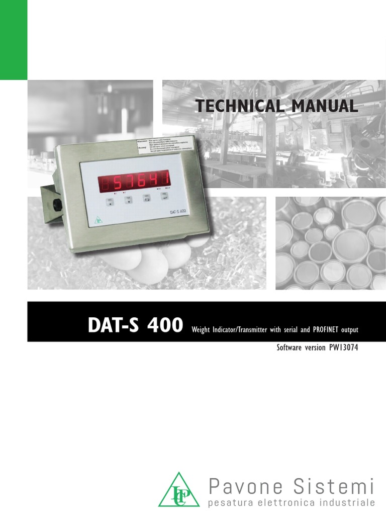 0e071 Dat S 400 Profinet Manual Sw13074 | PDF