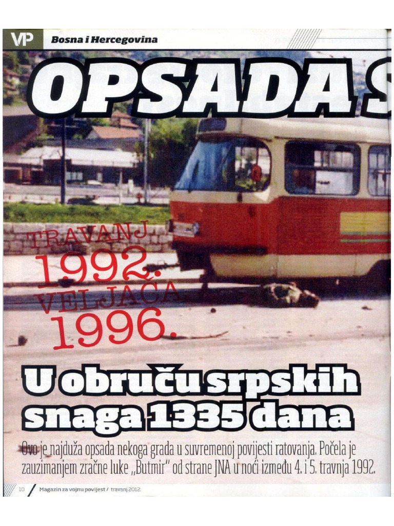 Opsada Sarajeva 1. Dio | PDF