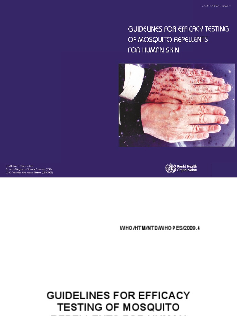 Guidelines For Efficacy Testing of Mosquito Repellents For Human Skin ...