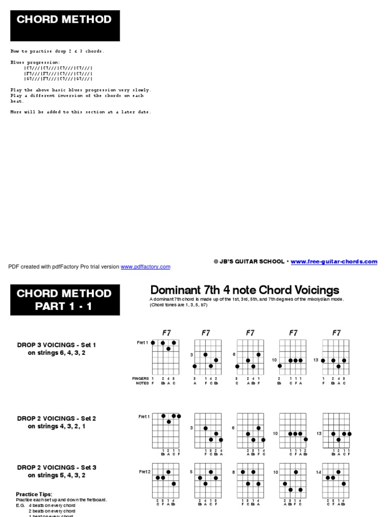 Chord Method | PDF | Chord (Music) | Guitars