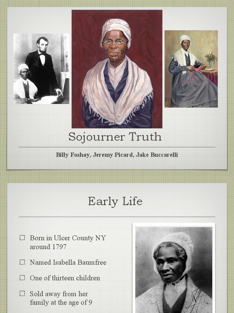 Sojourner Truth Power Point | PDF | Abolitionism In The United States ...