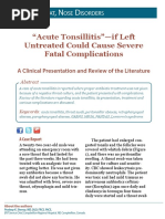 Acute Exudative Tonsillitis Guide | PDF | Immunology | Microbiology