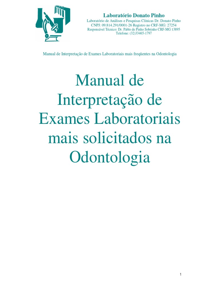 Apostila de Apoio A Interpretação de Exames Laboratoriais | PDF ...