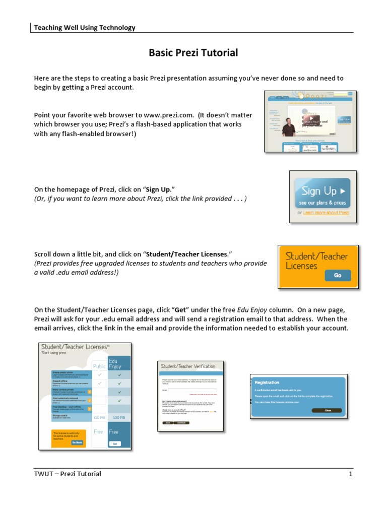 Basic Prezi Tutorial | PDF | Human–Computer Interaction | Areas Of ...