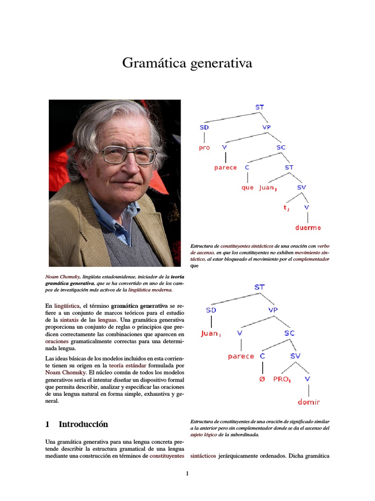 Gramática generativa | Gramática | Epistemología