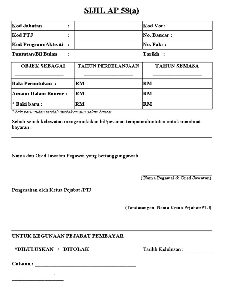 Unit Bayaran - Format Sijil | PDF