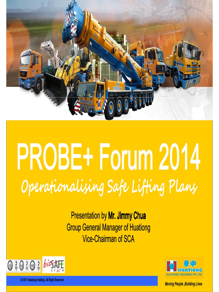 Safe Lifting Operations Planning Guide | PDF | Crane (Machine) | Elevator