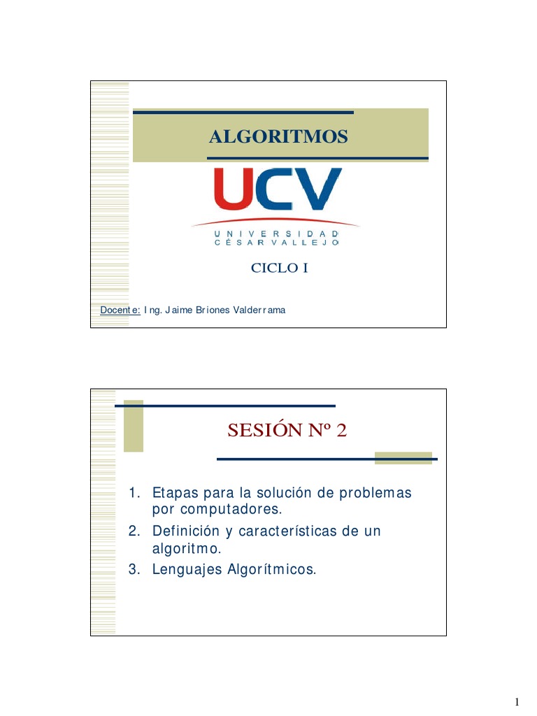 Algoritmos. Definición y Características | PDF | Algoritmos ...