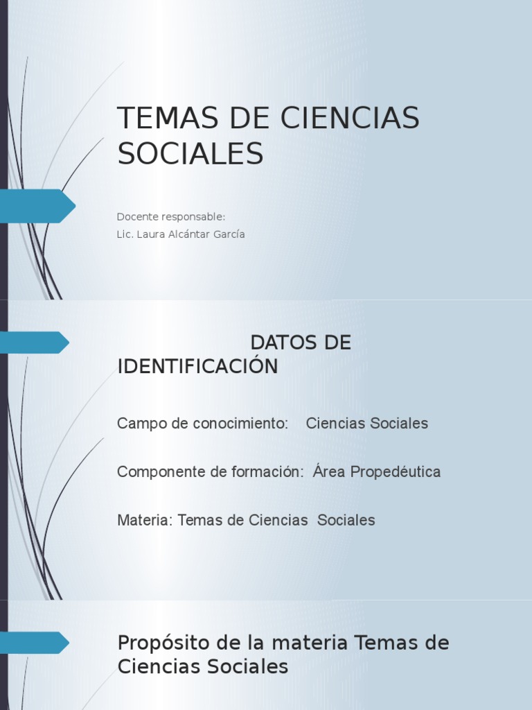 Presentación Temas de Ciencias Sociales | Teoría social | Teoría