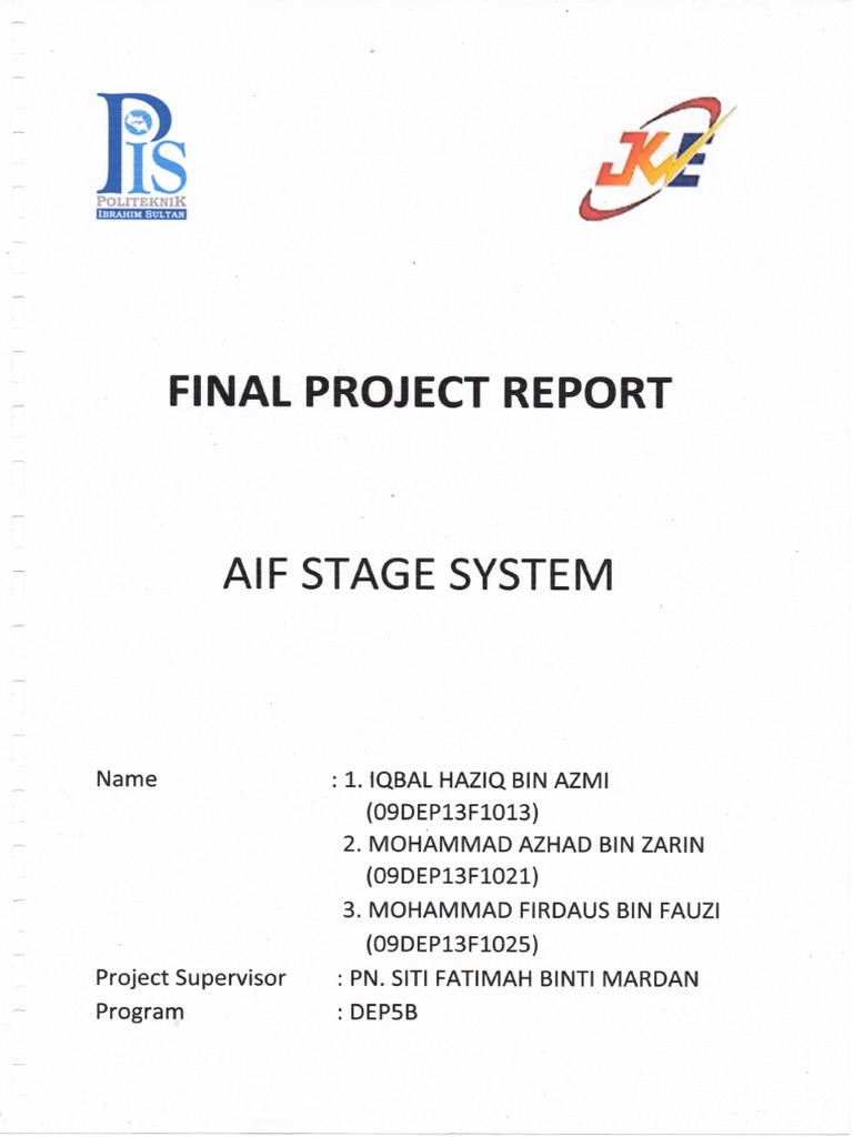 Final Project Politeknik - Full Report | PDF