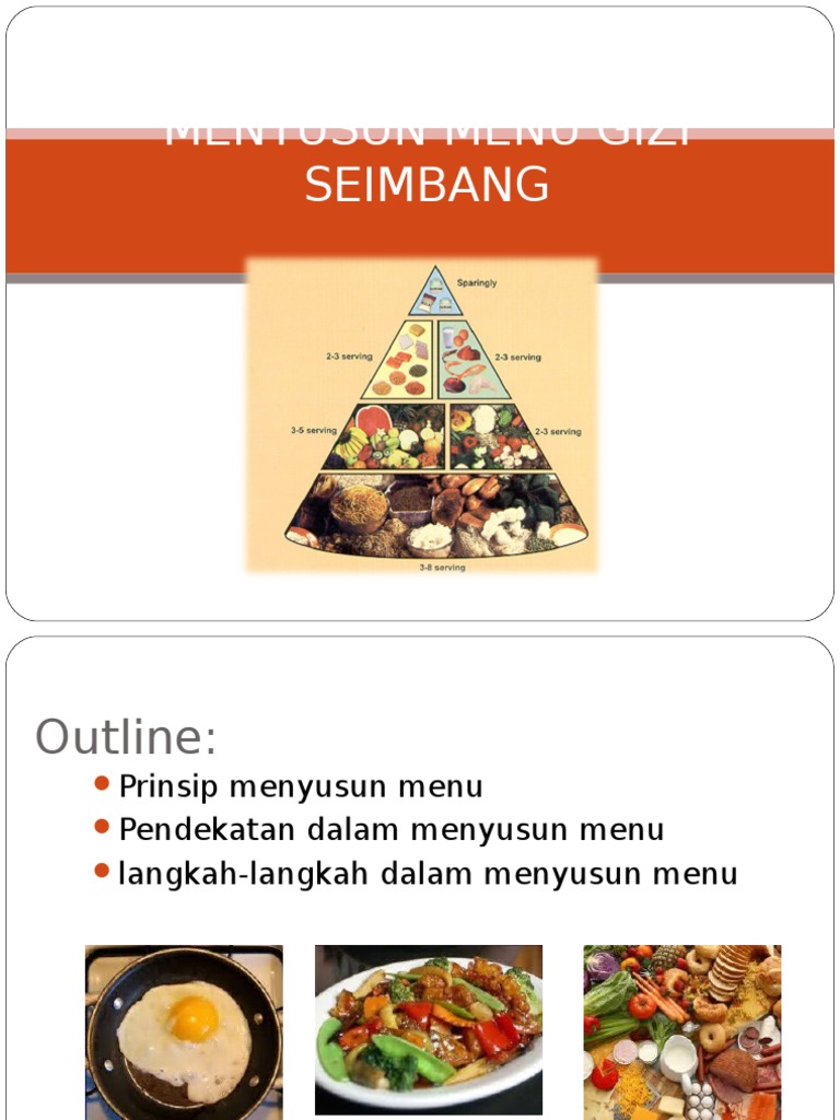 MENYUSUN Menu Seimbang | PDF