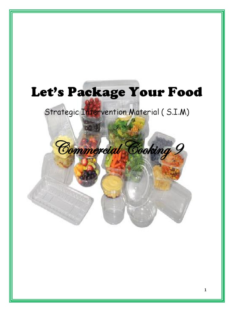 Sim On Food Packaging | Download Free PDF | Packaging And Labeling ...
