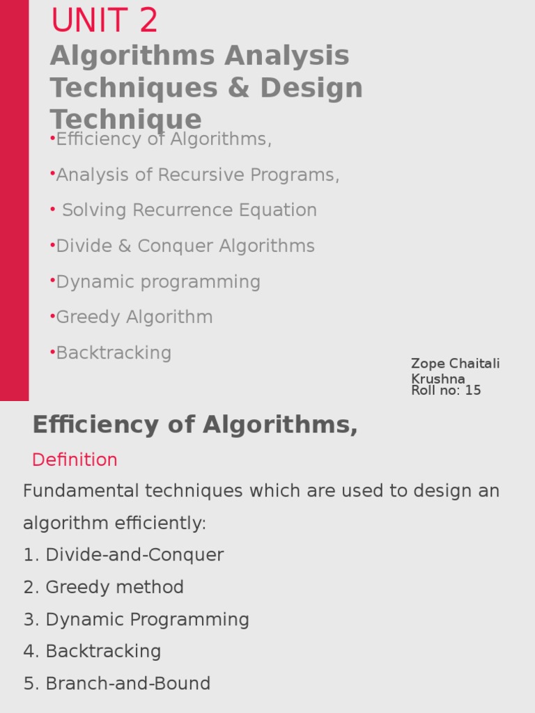 Design Analysis and Algorithm | PDF | Dynamic Programming | Mathematical Optimization