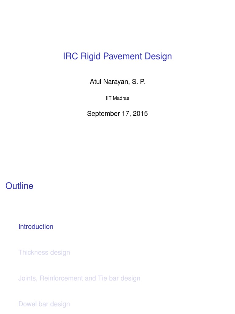 IRC Rigid Pavement Design: An Overview of the IRC 58 Methodology for ...