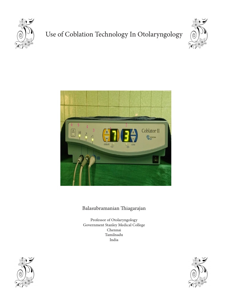 Use of Coblation Technology in Otolaryngology | PDF | Plasma (Physics ...