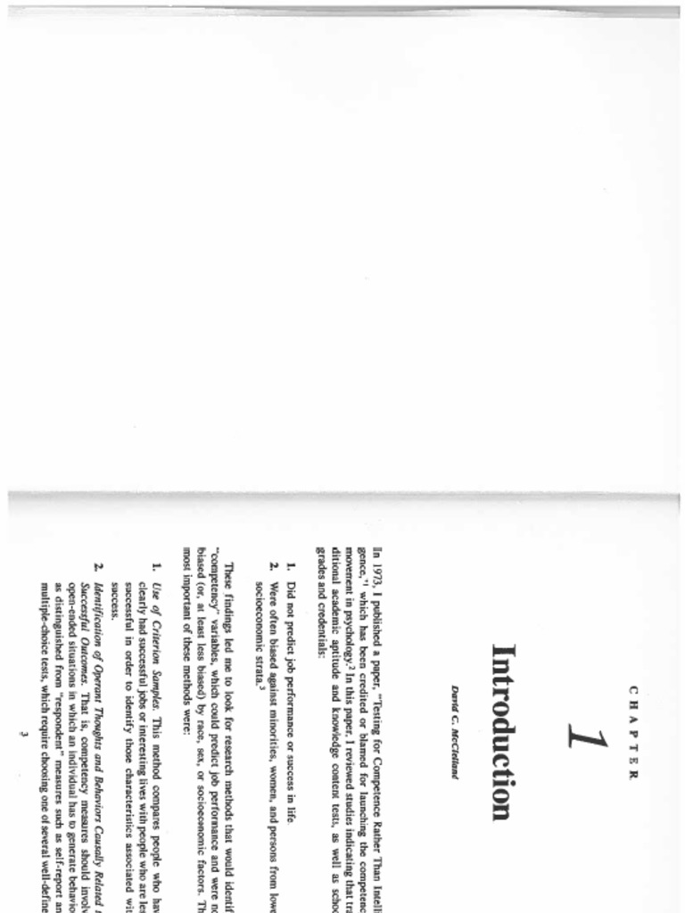 Spencer Spencer 1993 Competence At Work Introduction Pdf Pdf