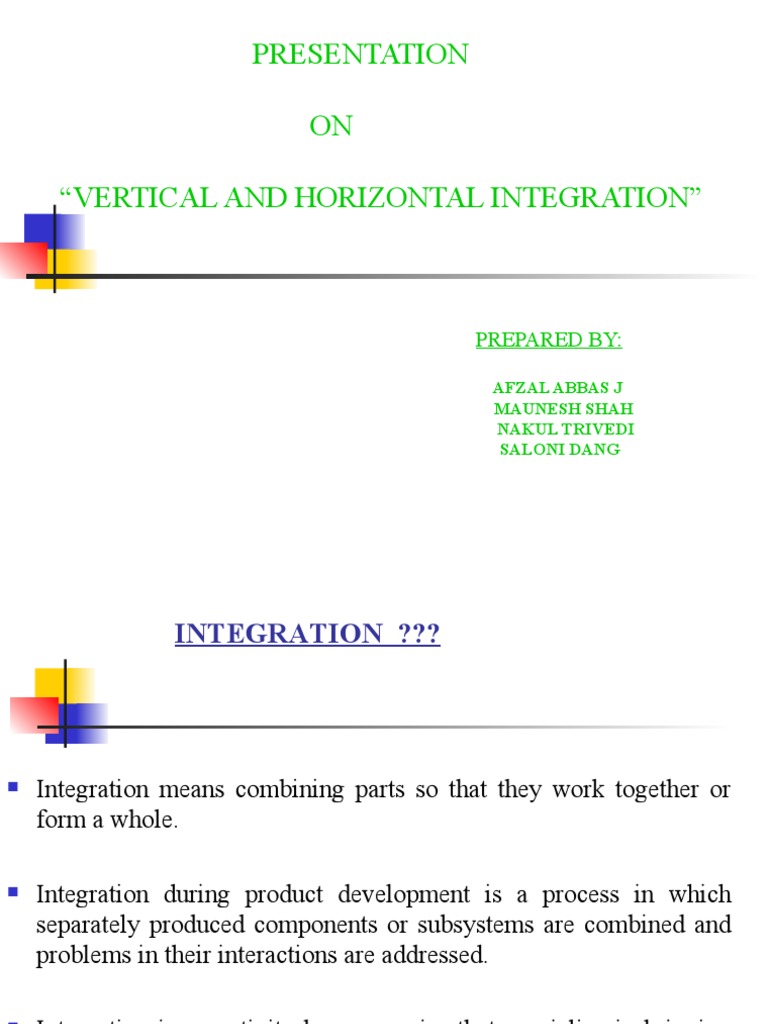 Horizontal and Vertical Integration | PDF | Economies | Business