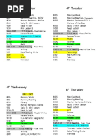 1st Grade Daily Schedule 2025 | PDF
