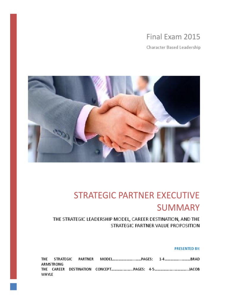 Strategic Partner Leadership Overview | PDF | Servant Leadership ...
