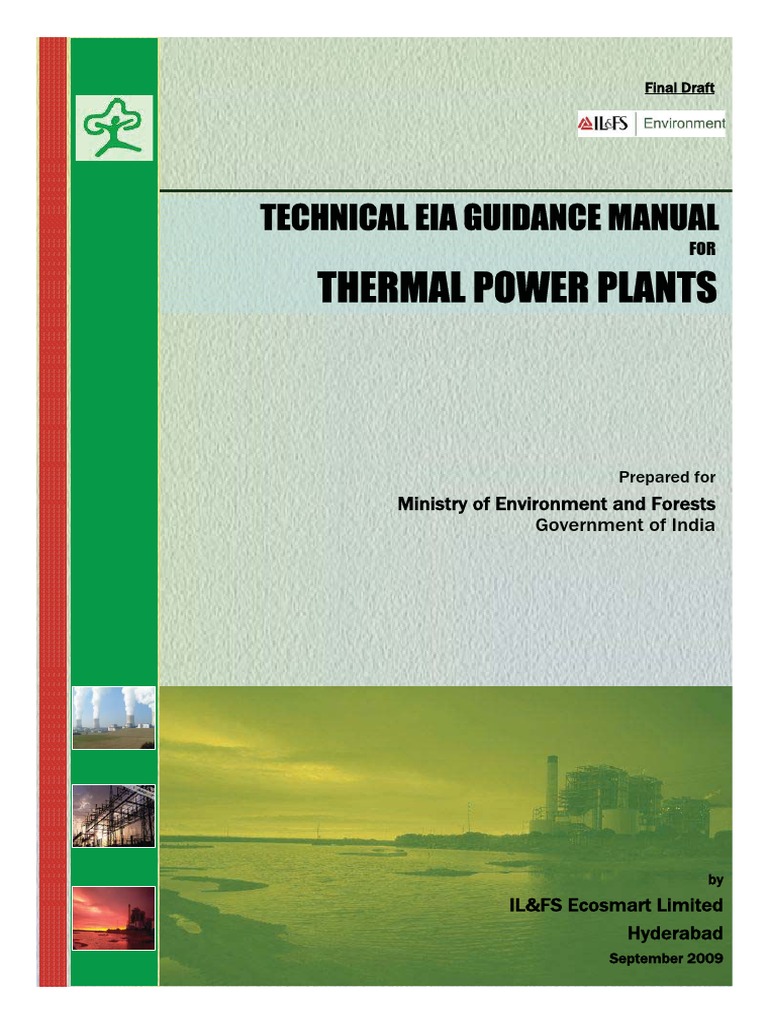 Technical Eia Guidelines Manual For Thermal Power Plant | PDF | Environmental Impact Assessment ...