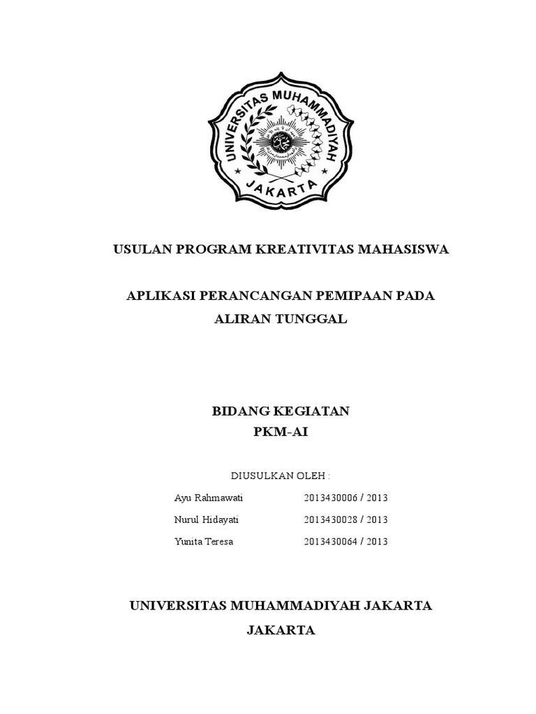 Proposal PKM-AI (Template) | PDF