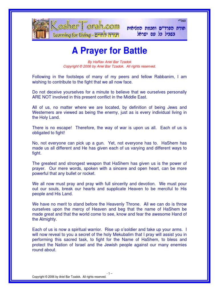 Battle Prayer | PDF