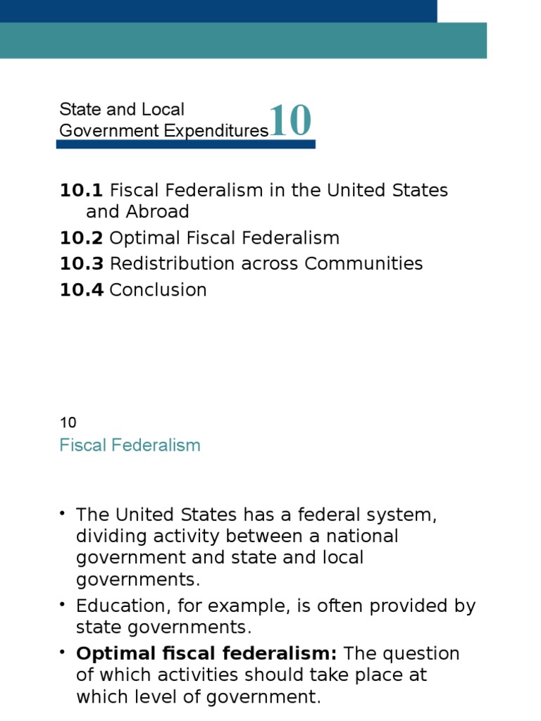 Chapter 10 State and Local Government Expenditures | PDF | Taxes ...