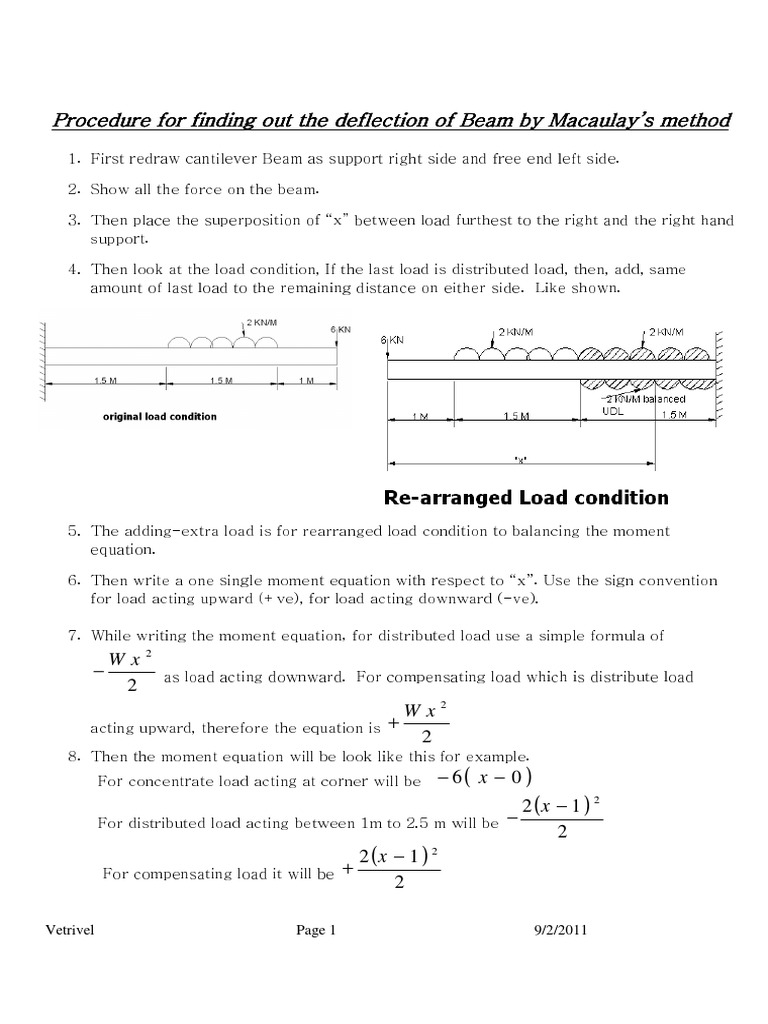 Beam Deflection Calculation Guide | PDF | Beam (Structure ...