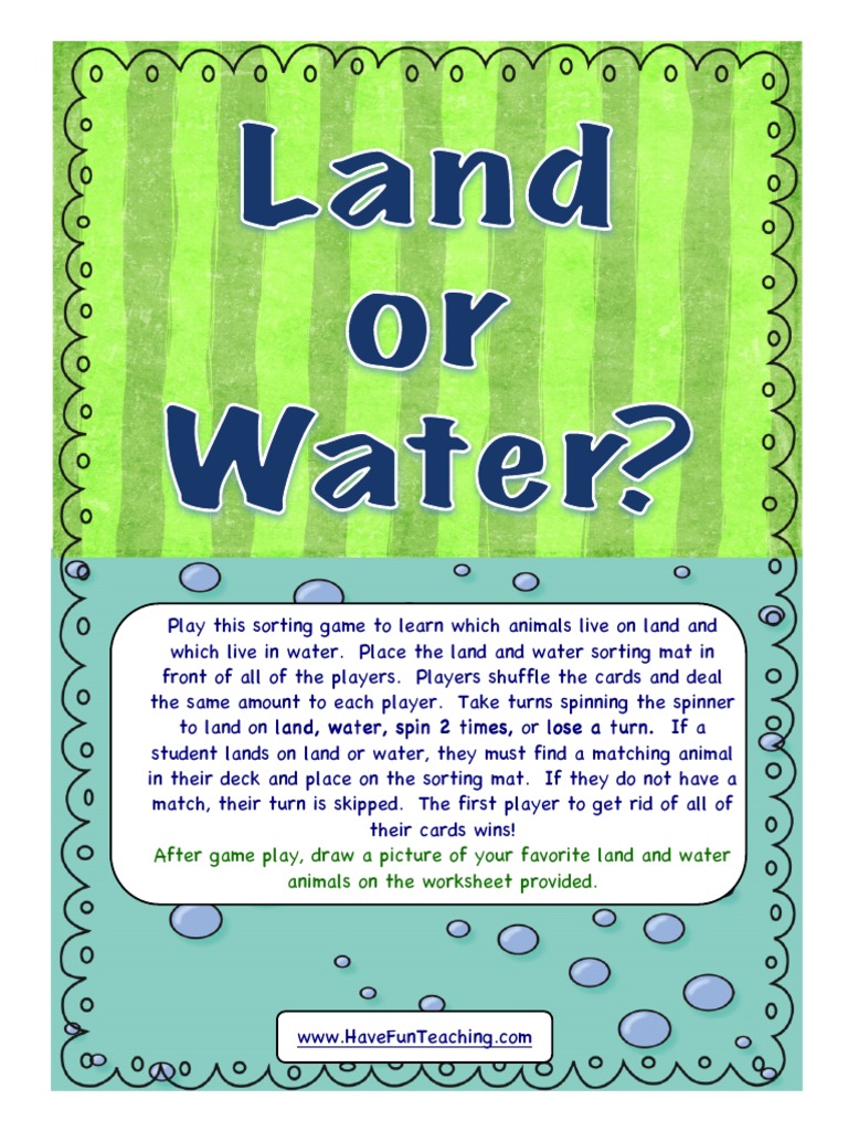 Land or Water Activity | PDF