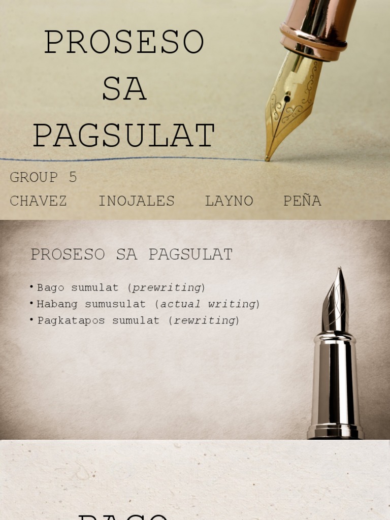 Proseso Sa Pagsulat | PDF